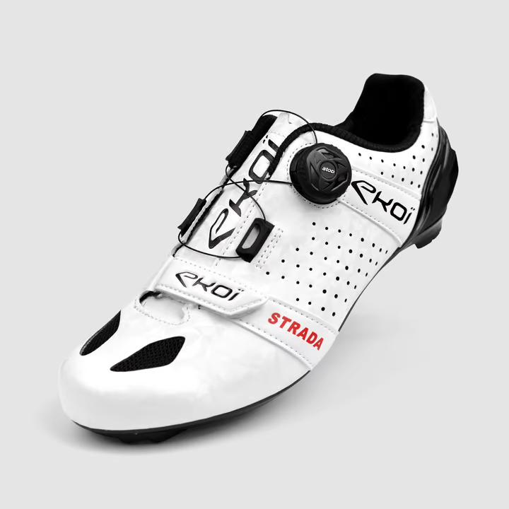 EKOI STRADA CRYSTAL EVO2 Shoes (White, 46) | Crank Masters